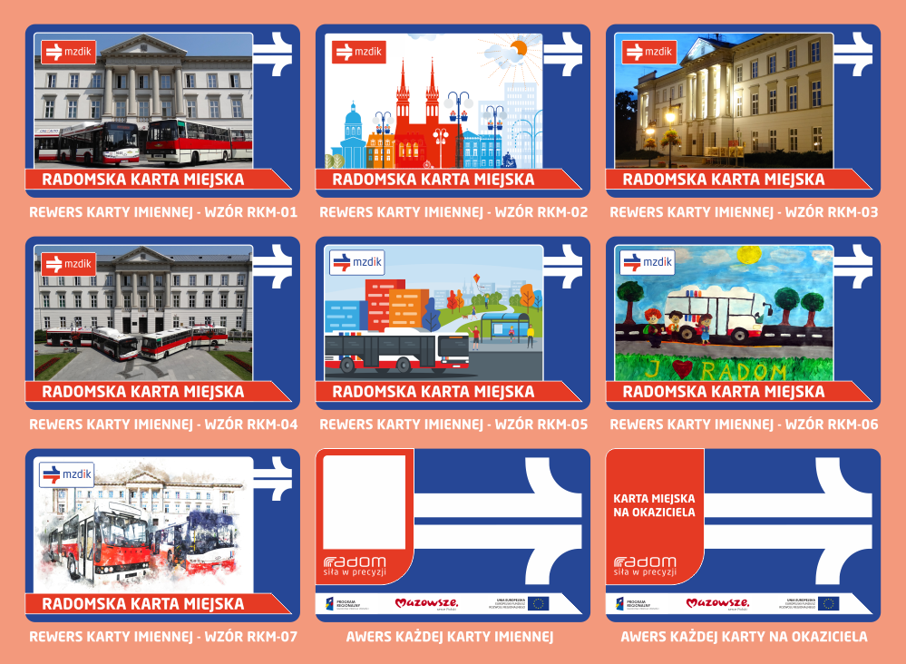 Wzory karty miejskiej / Karta miejska / KOMUNIKACJA / Miejski Zarząd Dróg i Komunikacji w ...